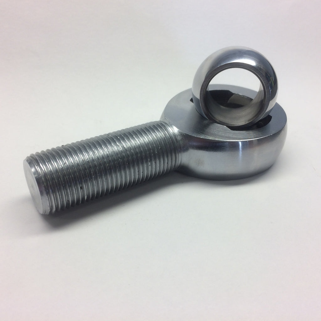 Male Chromoly Steel 2 piece Rod End - Imperial - Differing ball and th ...